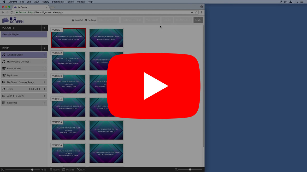 Tutorials - Big Screen